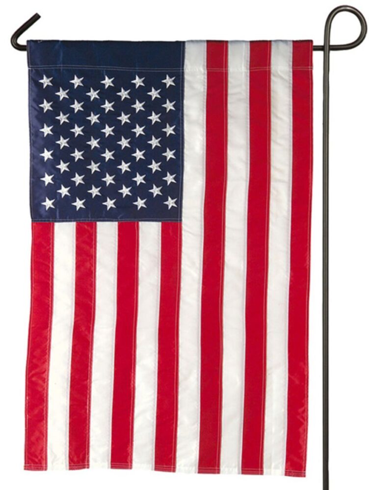 Vintage Antiqued Sewn Nylon American House Flag - I AmEricas Flags
