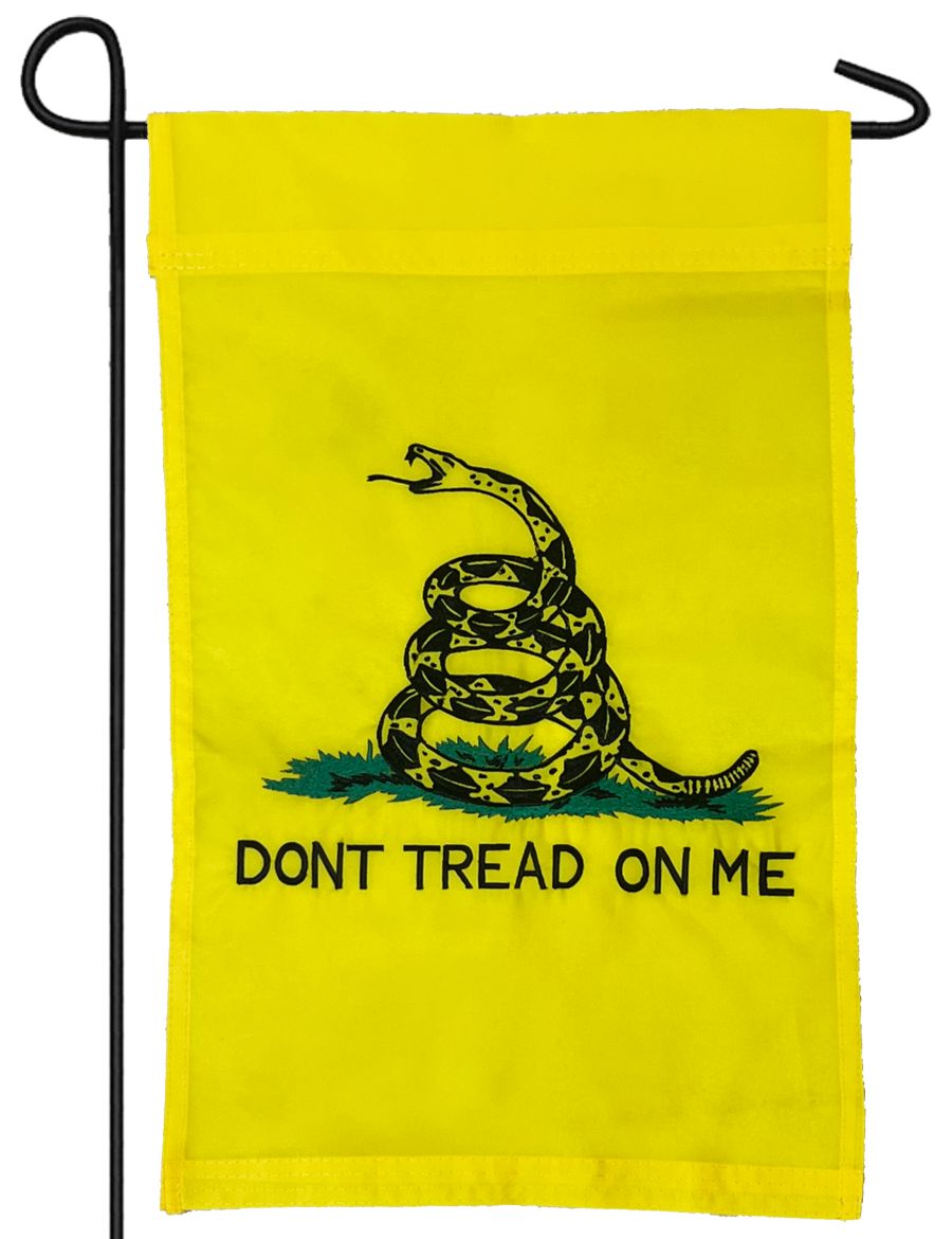 Gadsden Don’t Tread On Me Garden Flag Embroidered Nylon - I AmEricas Flags