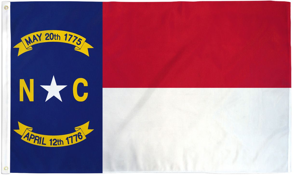 North Carolina State 3×5 Flag – 150 Denier Nylon - I AmEricas Flags