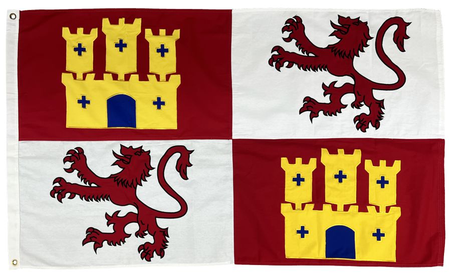 Spanish Lions and Castles Sewn Cotton 3×5 Flag - I AmEricas Flags