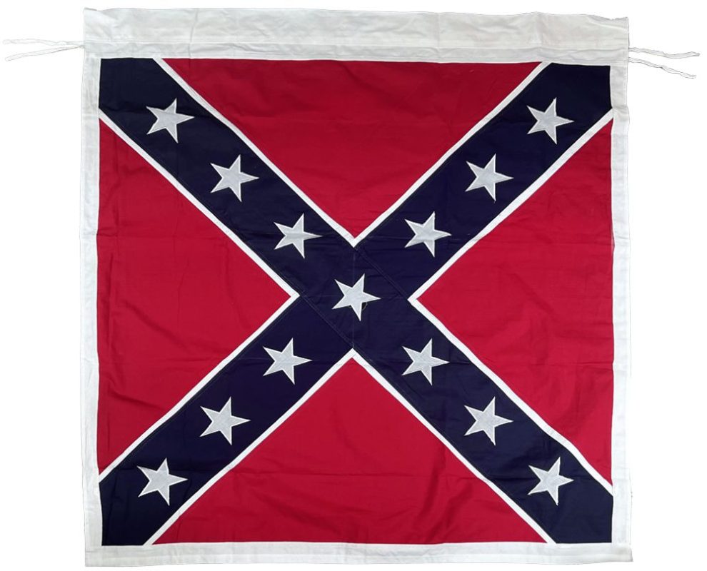 Square Confederate Battle Flag 52″x52″ Sewn Cotton with Sleeve - I ...