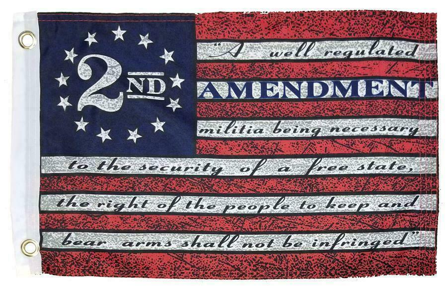 Vintage Betsy Ross 2nd Amendment 12×18 Boat Flag - I AmEricas Flags