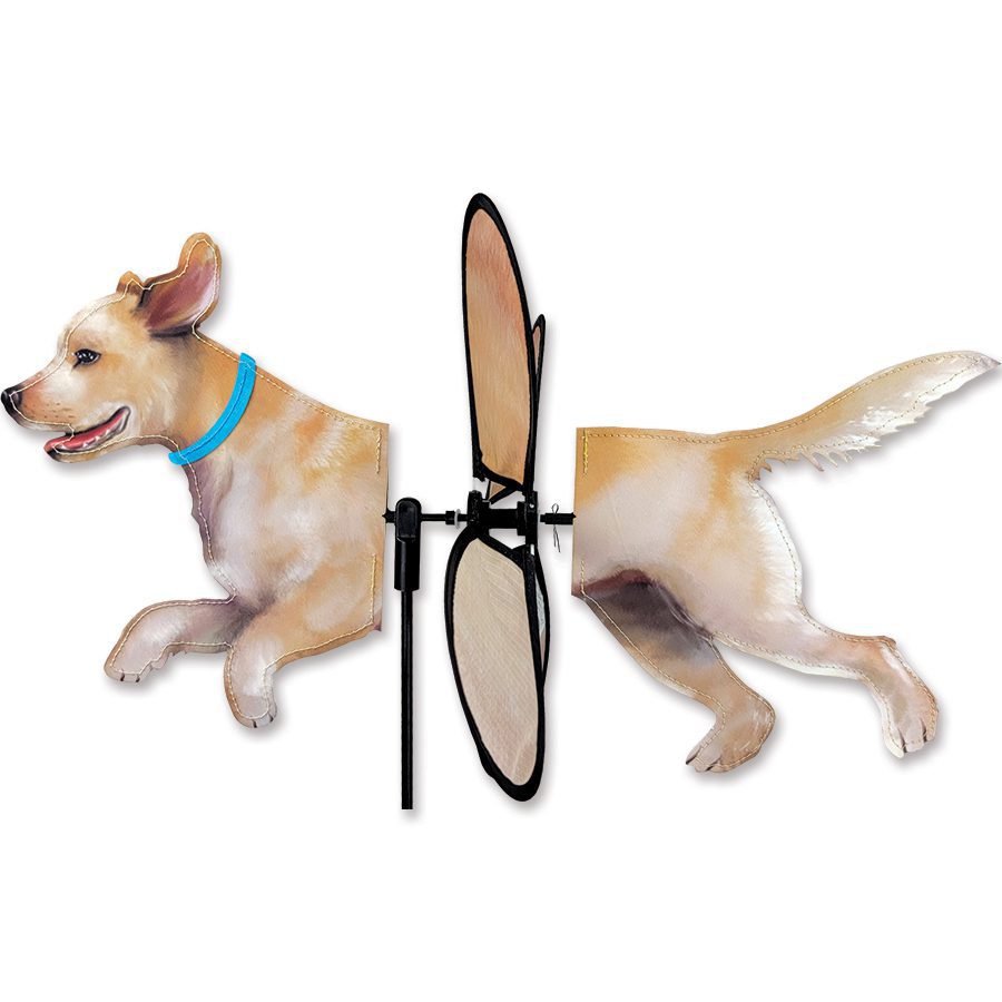 Yellow Lab Petite Wind Spinner - I AmEricas Flags