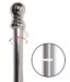 5ft Spinning Aluminum Flagpole Silver - I AmEricas Flags
