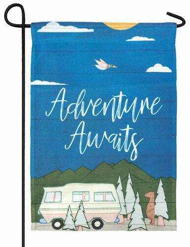 Adventure Awaits RV Garden Flag - I AmEricas Flags