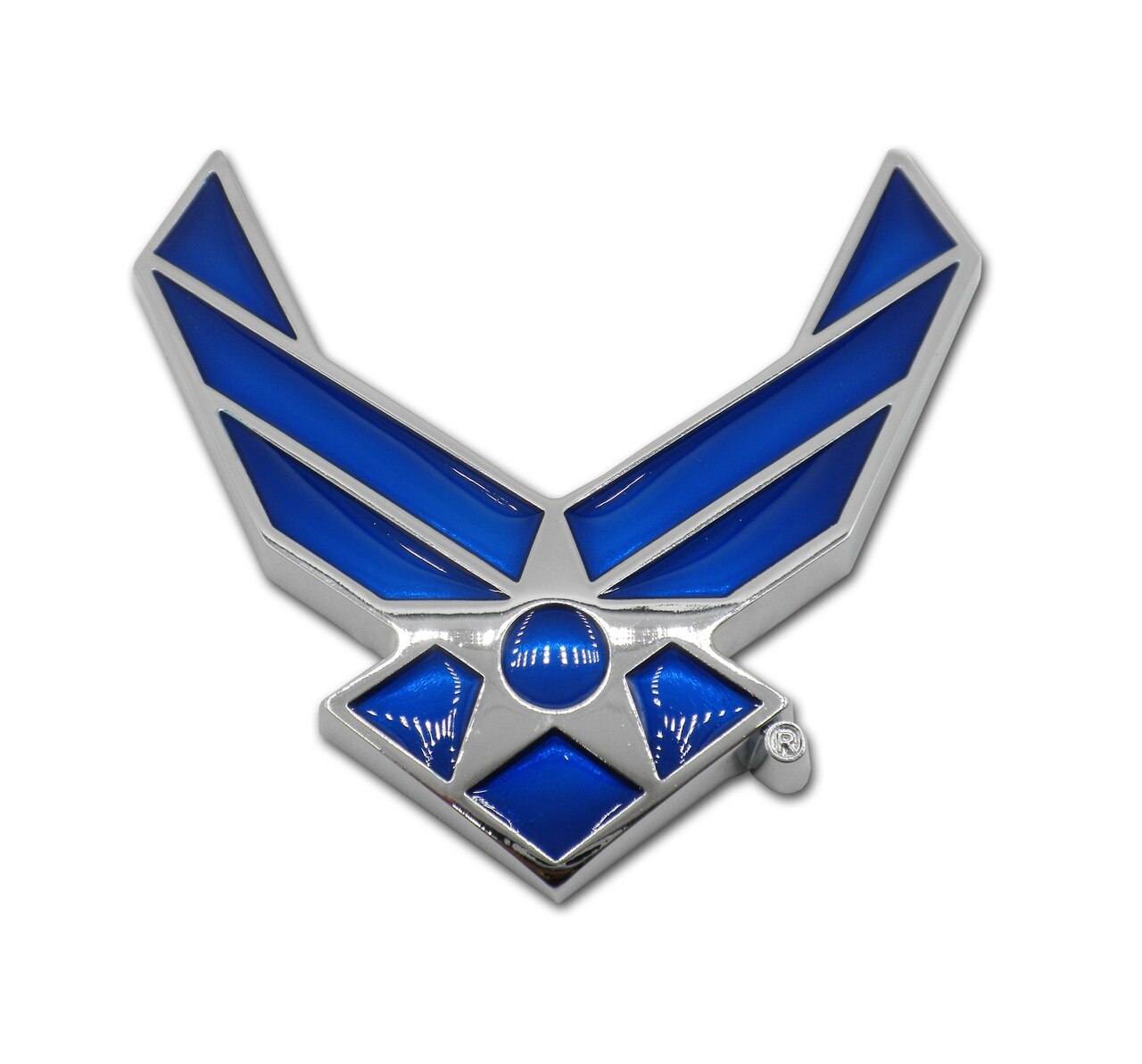 Air Force Wings Premium Chrome Car Emblem - I AmEricas Flags