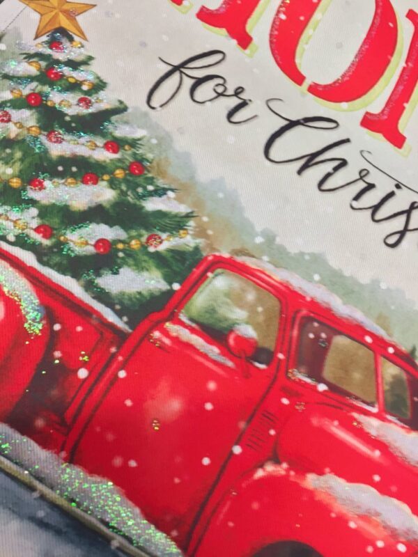 All Hearts Christmas Pickup Truck Glitter Garden Flag - I AmEricas Flags