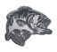 Bass Fish Chrome Car Emblem - I AmEricas Flags