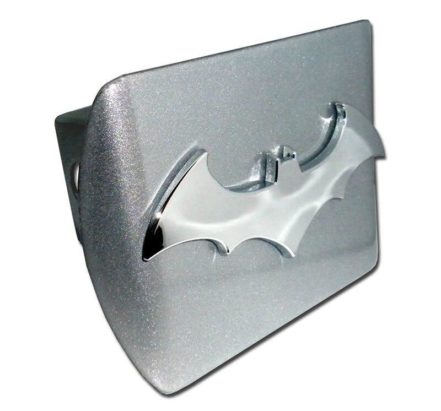 Batman Oval Brushed Chrome Hitch Cover - I AmEricas Flags
