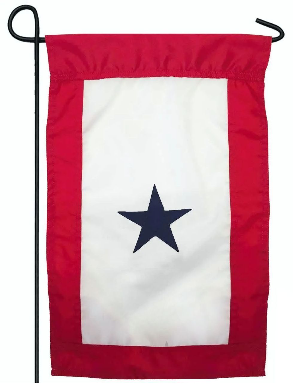 Blue Service Single Star Applique Garden Flag - I AmEricas Flags