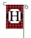 Buffalo Plaid Monogram H Garden Flag - I AmEricas Flags