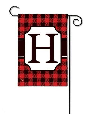 Buffalo Plaid Monogram H Garden Flag - I AmEricas Flags