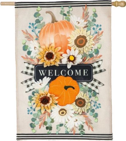 Painted Pumpkins Garden Flag - I AmEricas Flags