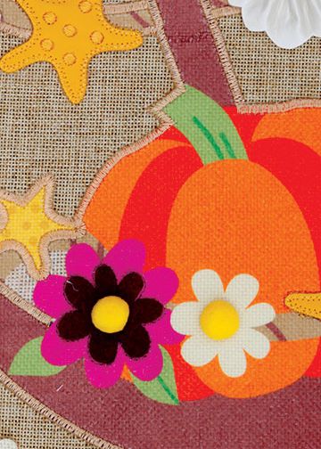 Burlap Fall Anchor Double Applique Garden Flag - I AmEricas Flags