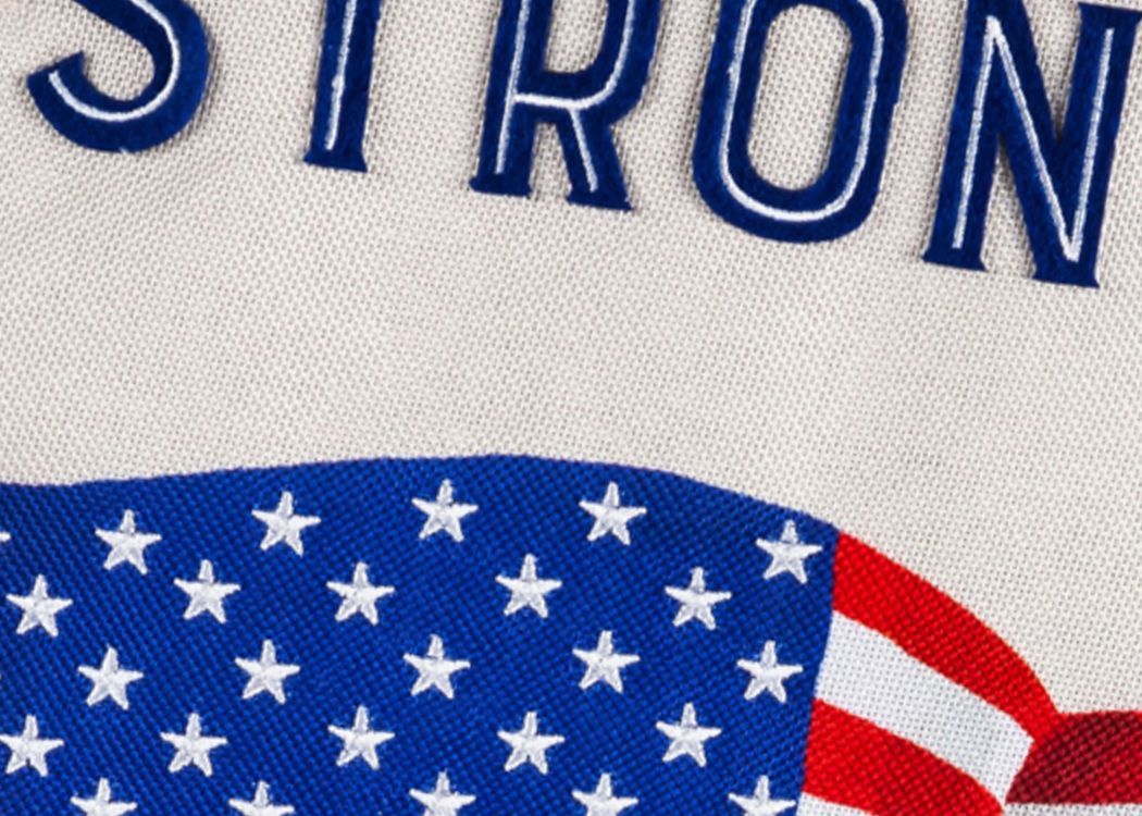 Burlap Stronger Together Americana Decorative Garden Flag - I AmEricas ...