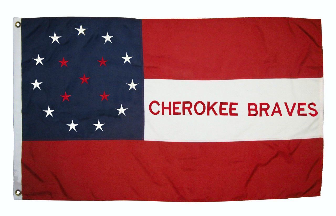 Cherokee Braves Flag 3×5 Sewn Cotton - I AmEricas Flags