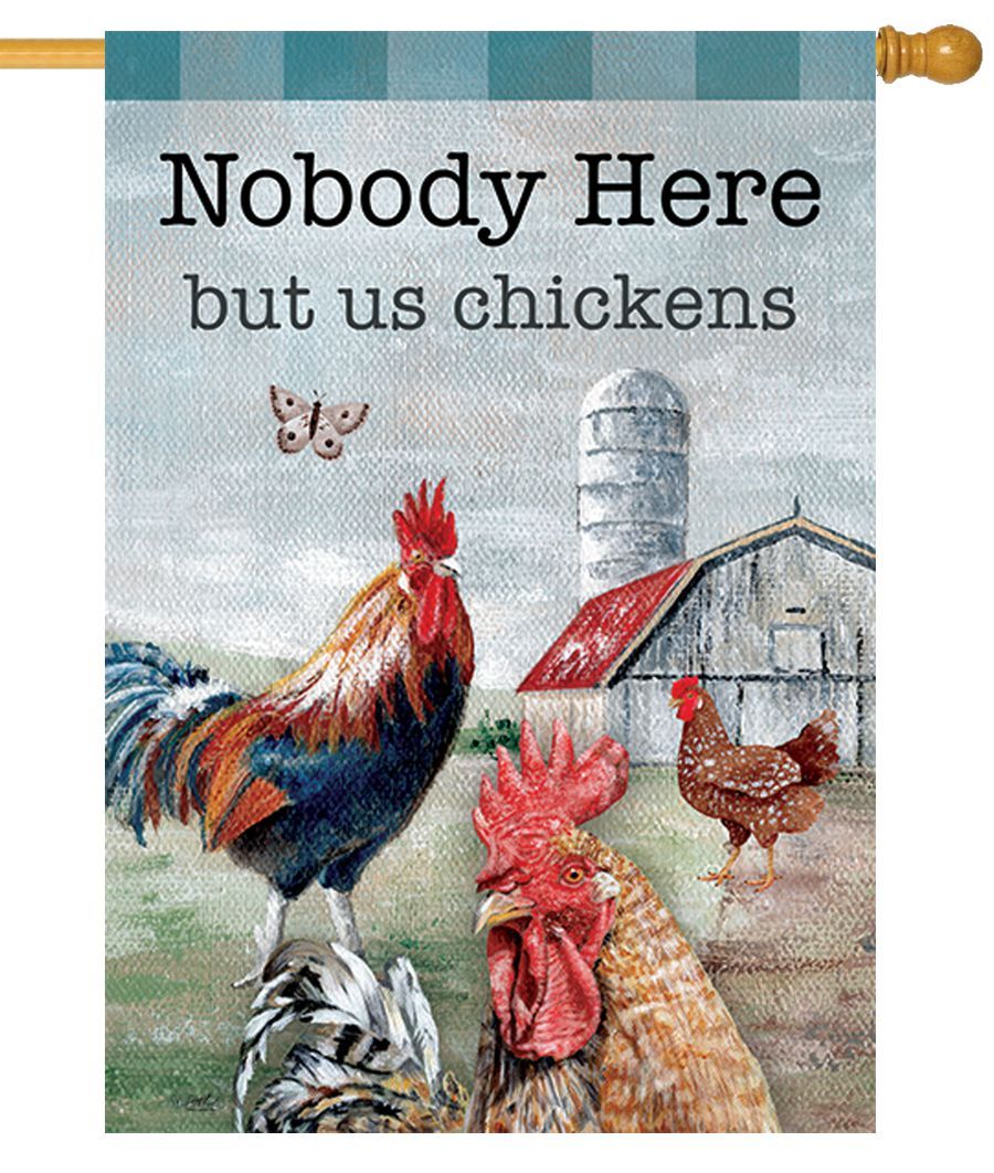 Chicken Farmyard House Flag - I AmEricas Flags
