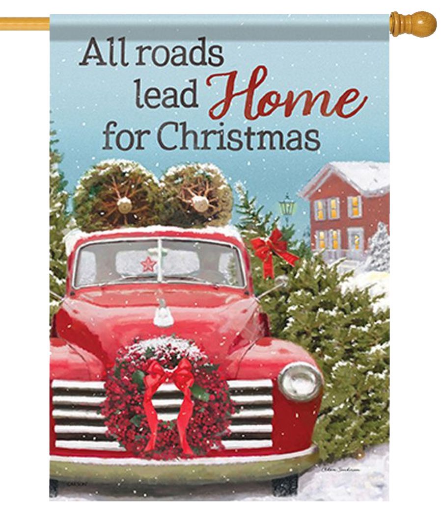 Country Christmas House Flags - I AmEricas Flags
