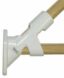 Dual Position White 1 Inch Nylon Bracket - I AmEricas Flags