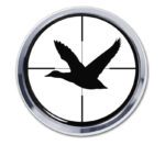 Duck Target Chrome Car Emblem - I AmEricas Flags