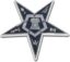 Eastern Star Chrome Car Emblem - I AmEricas Flags