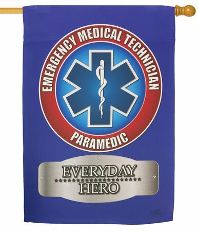 EMS Paramedic Sublimated House Flag - I AmEricas Flags
