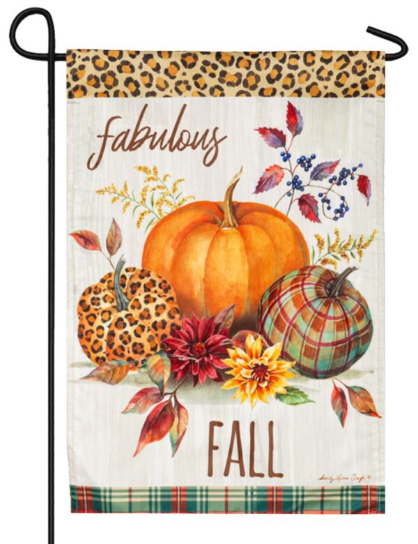 Fabulous Fall Decorative Strié Fabric Garden Flag - I AmEricas Flags