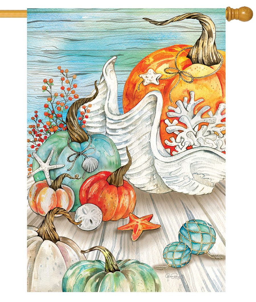 Fall Coastal House Flag - I AmEricas Flags