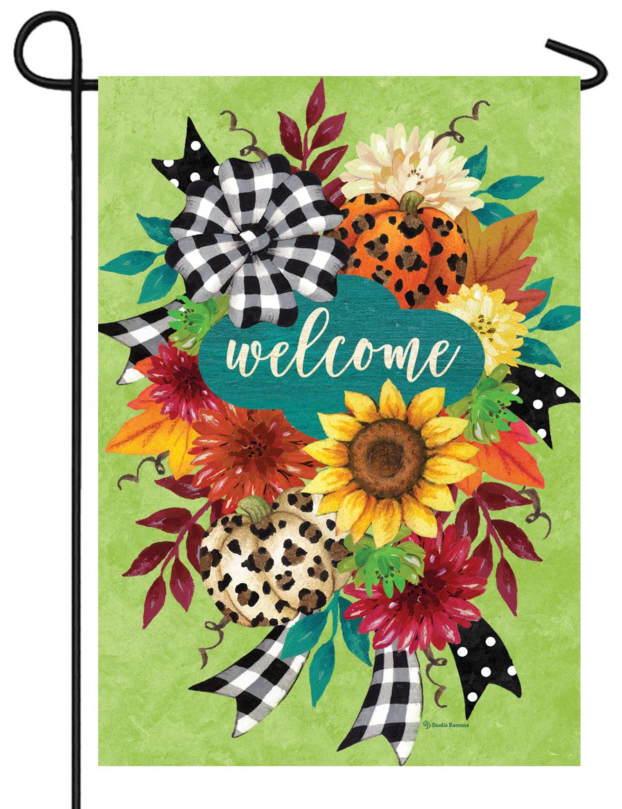 Fall Floral Swag Garden Flag - I AmEricas Flags
