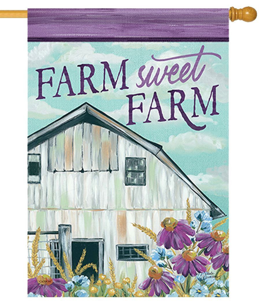 Farm Sweet Farm House Flag - I AmEricas Flags