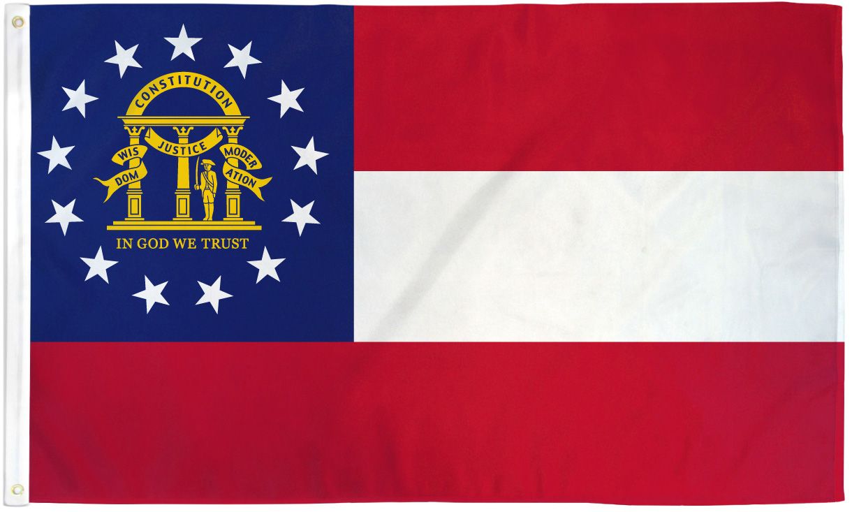 Georgia State 3×5 Flag – 150 Denier Nylon - I AmEricas Flags