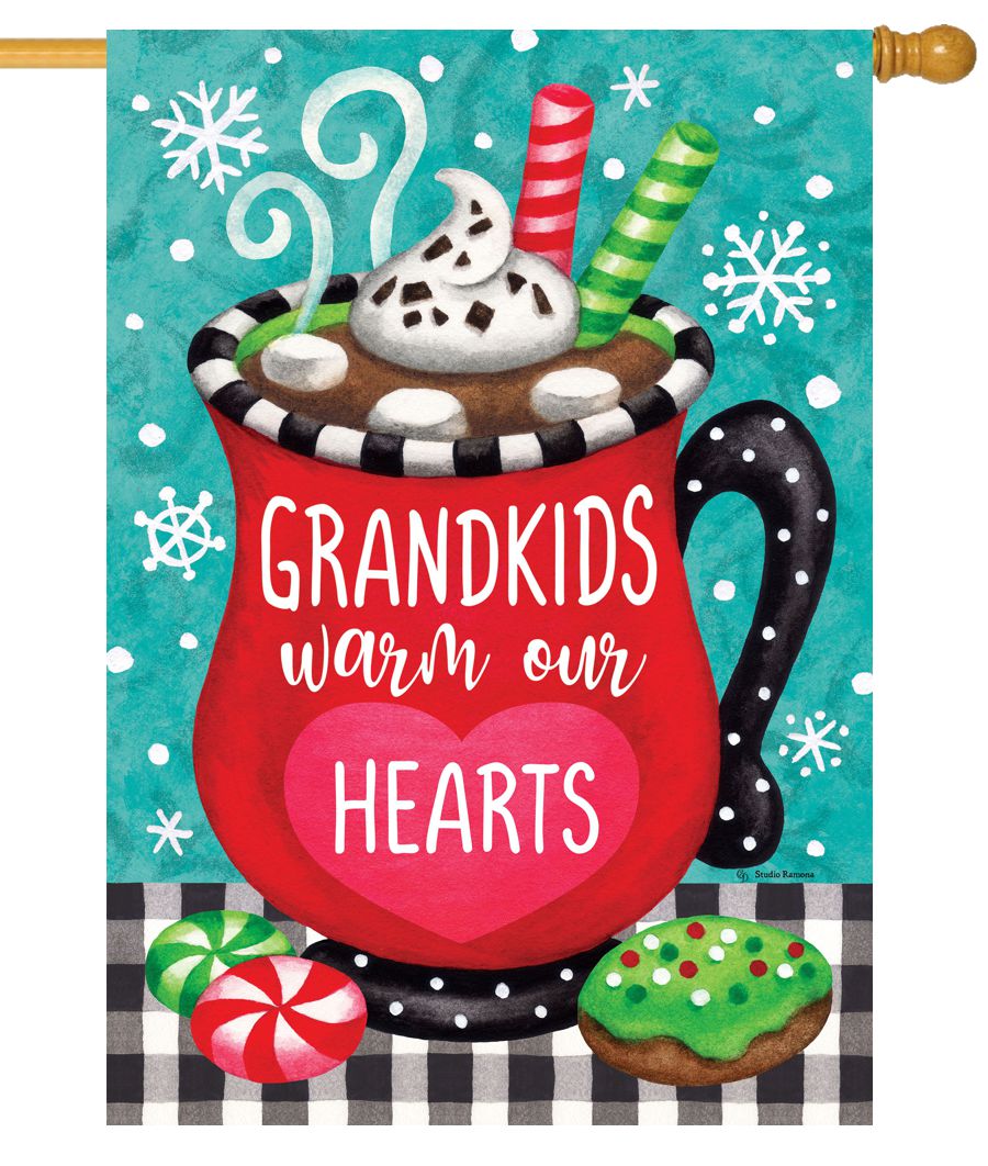 Grandkids Cocoa House Flag - I AmEricas Flags