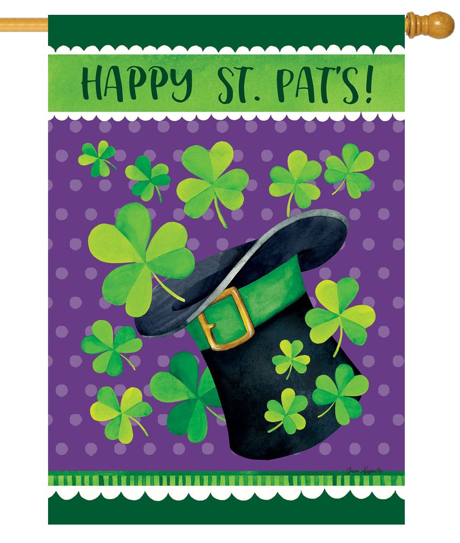 Happy St. Pat’s House Flag - I AmEricas Flags