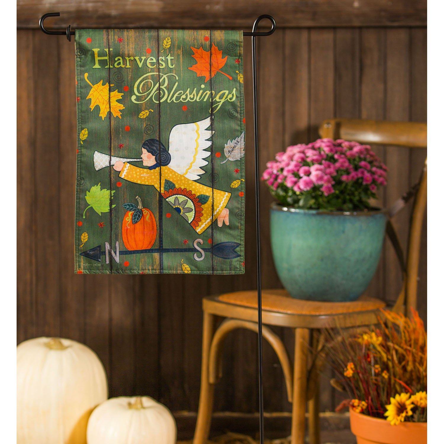 Harvest Angel Decorative Strié Fabric Garden Flag - I AmEricas Flags