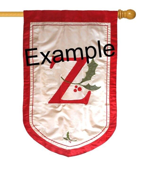 Holiday Monogram I House Flag - I AmEricas Flags