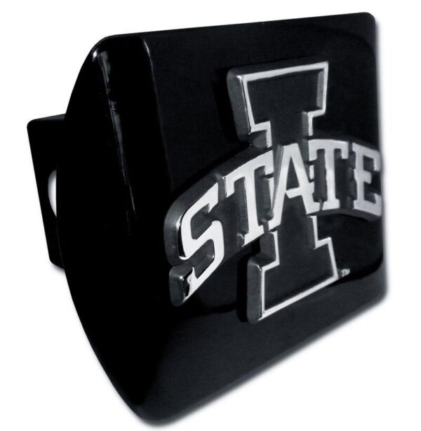 Iowa State University Black Hitch Cover - I AmEricas Flags