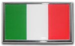 Italian Flag Car Emblem Car Size - I AmEricas Flags