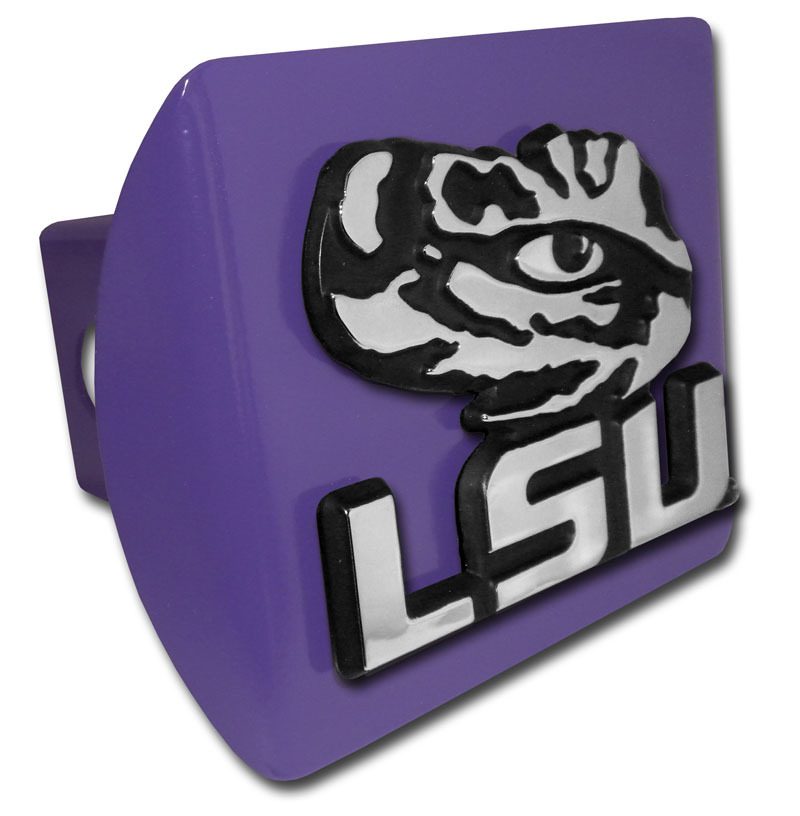 Louisiana State University Block Letter Shiny Chrome Hitch Cover - I ...