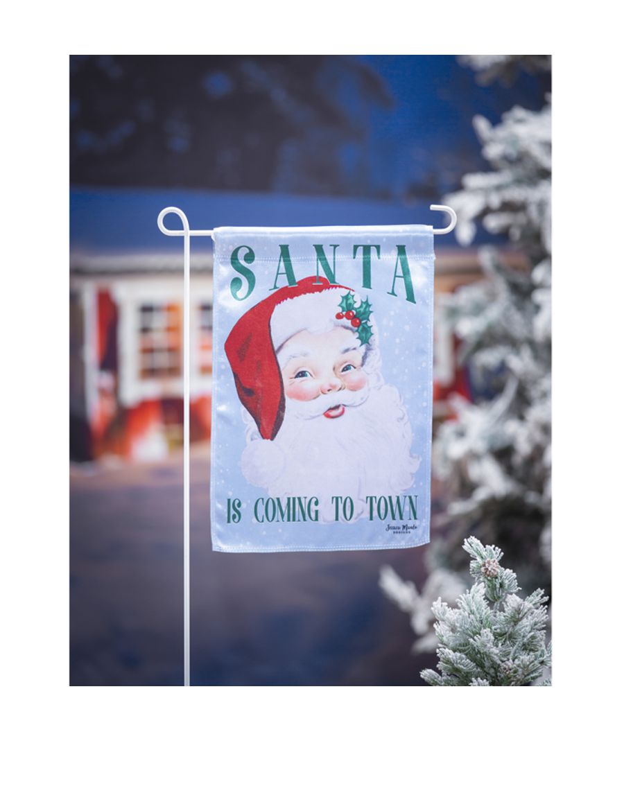 Lustre Vintage Santa Garden Flag - I AmEricas Flags