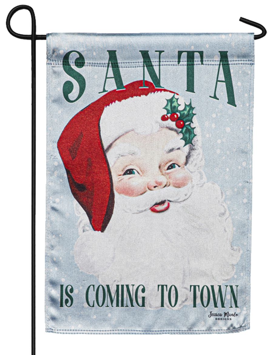 Lustre Vintage Santa Garden Flag - I AmEricas Flags