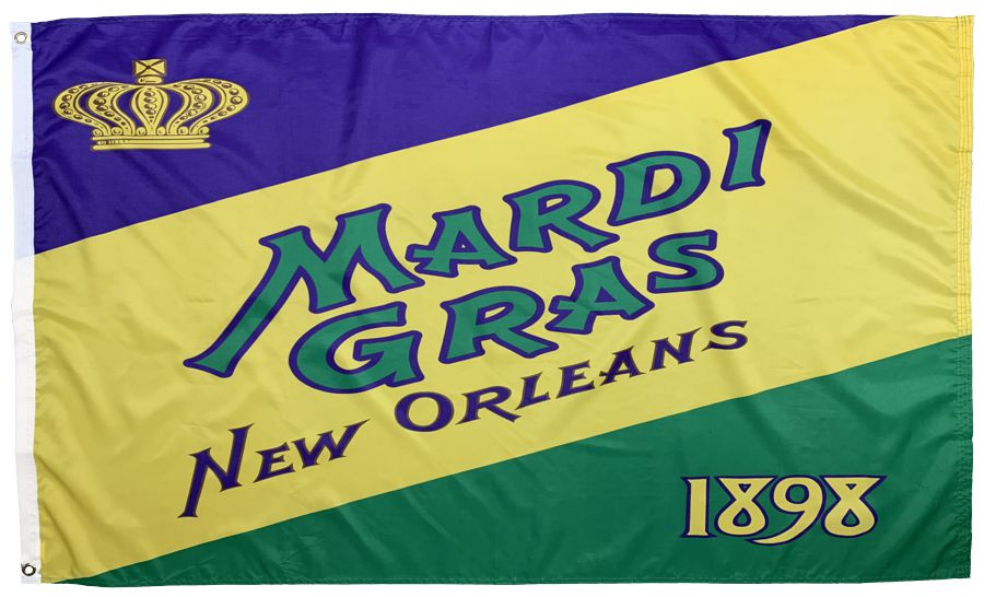 Mardi Gras New Orleans 3×5 Flag - I AmEricas Flags