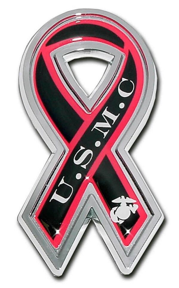 Marines USMC Ribbon Car Emblem - I AmEricas Flags