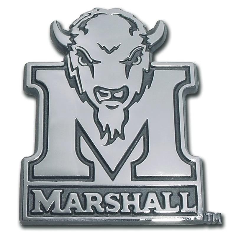 Marshall University Buffalo Chrome Car Emblem - I AmEricas Flags