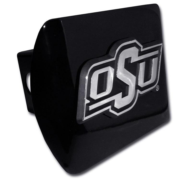 Oklahoma State University OSU Black Hitch Cover - I AmEricas Flags