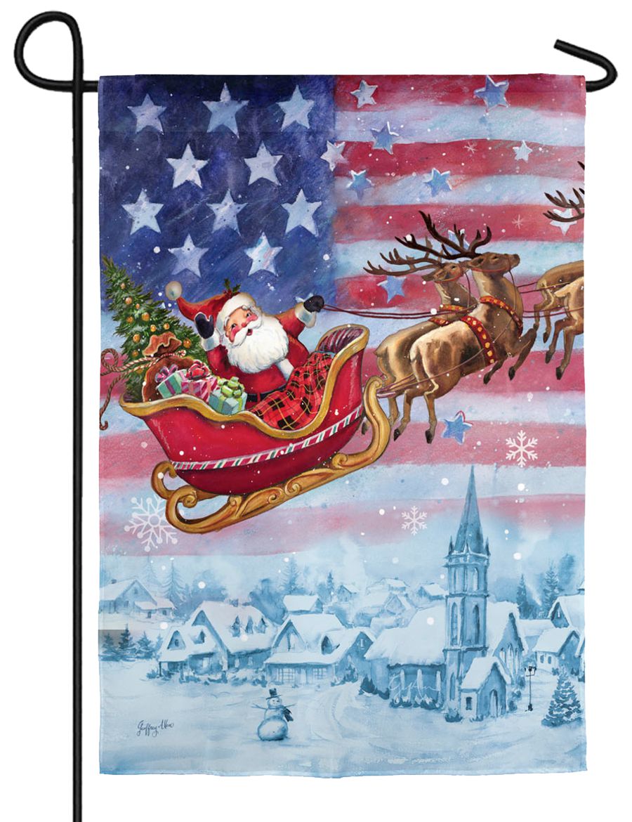 Santa Claus Garden Flags - I AmEricas Flags