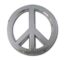 Peace Sign Chrome Car Emblem - I AmEricas Flags