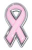 Pink Ribbon Chrome Car Emblem - I AmEricas Flags