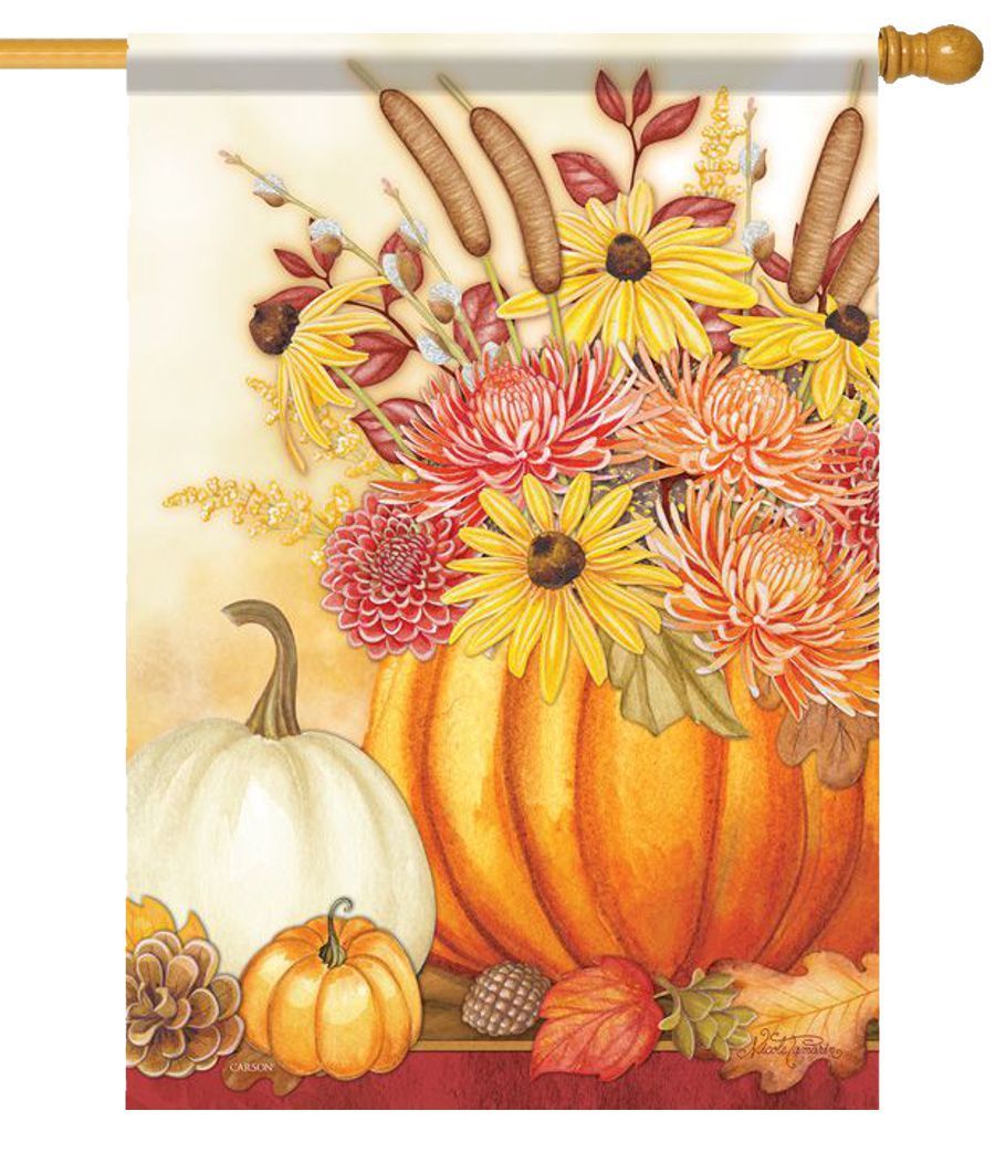 Painted Pumpkins Garden Flag - I AmEricas Flags