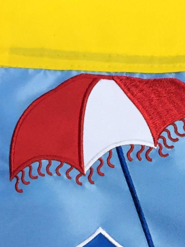 Pool Party Double Applique Garden Flag - I AmEricas Flags