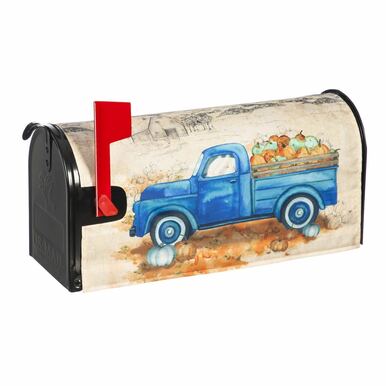 Pumpkin Farm Truck Nylon Mailbox Cover - I AmEricas Flags